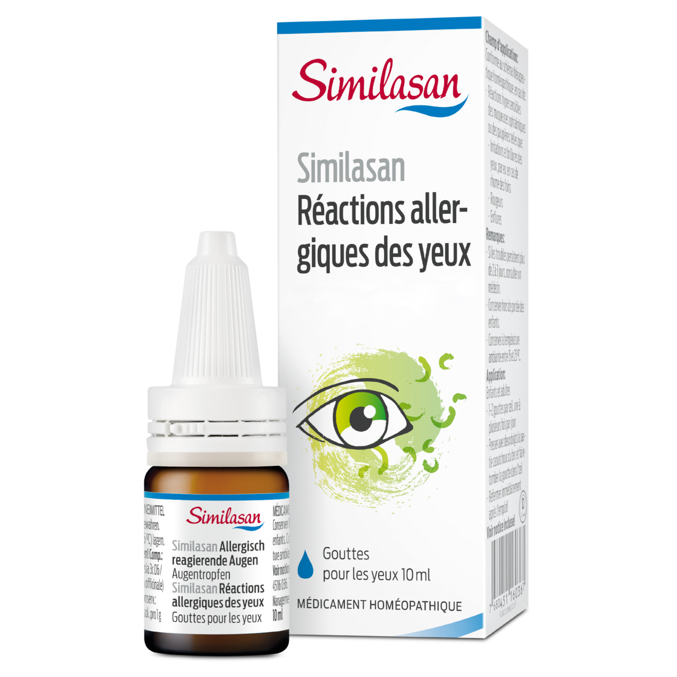 Gouttes pour les yeux antiallergiques de Similasan en cas de rhume des ...