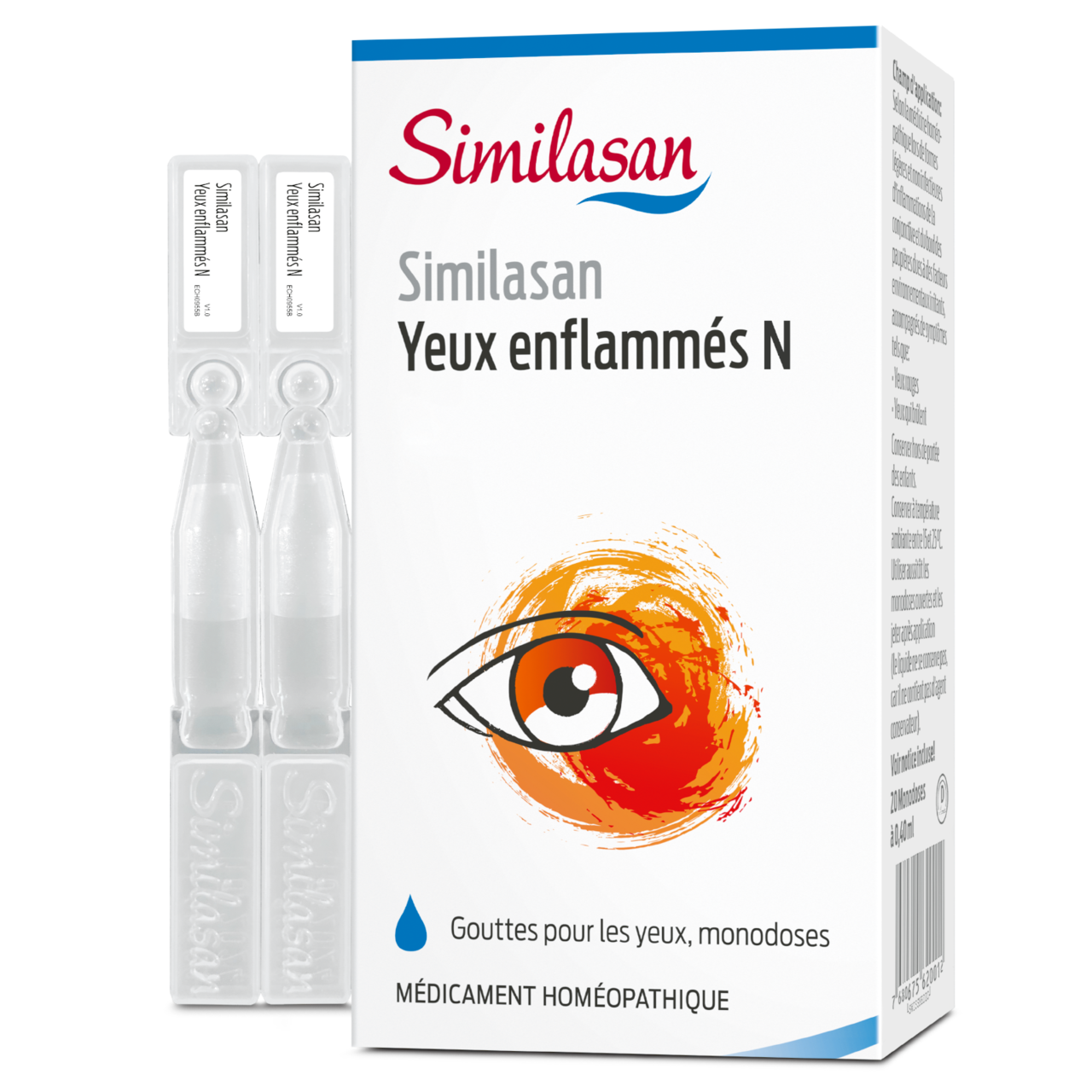 Gouttes pour les yeux Similasan Yeux enflammés